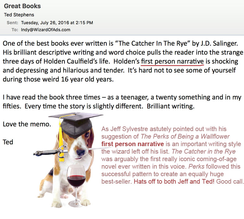 CatcherInTheRye_BookBeagle - Monday Morning Memo