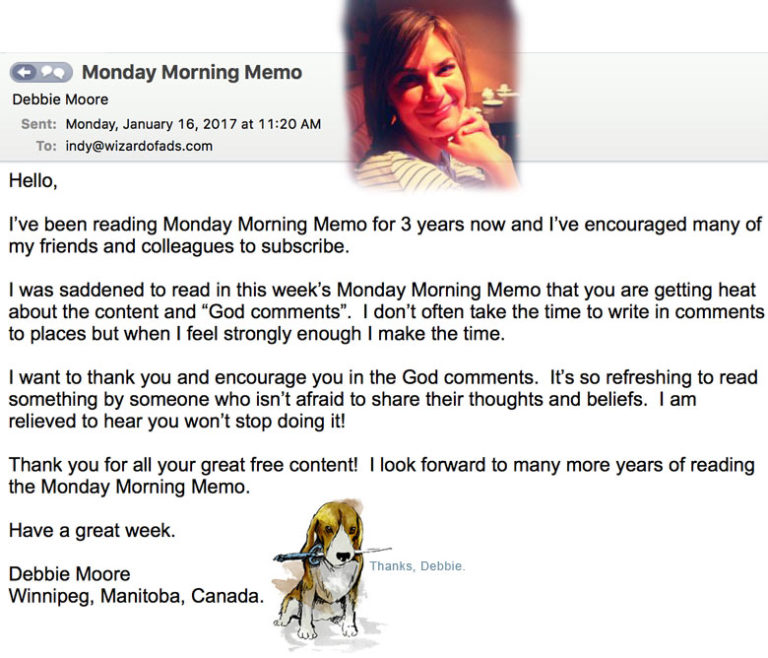 DebbieMooreWinnipeg - Monday Morning Memo