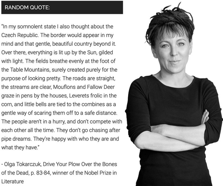 Olga Quote - The Monday Morning Memo