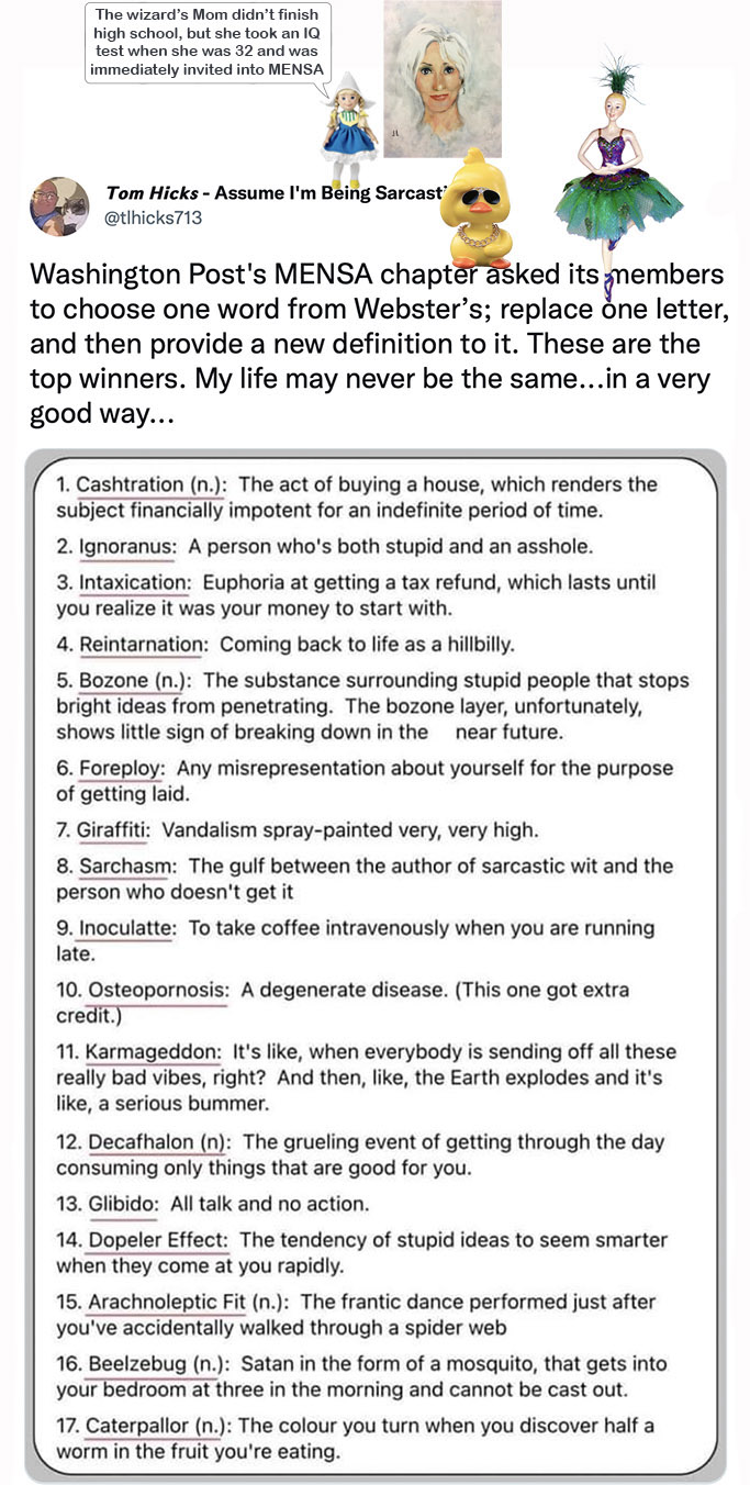 Mensa made-up words - Monday Morning Memo