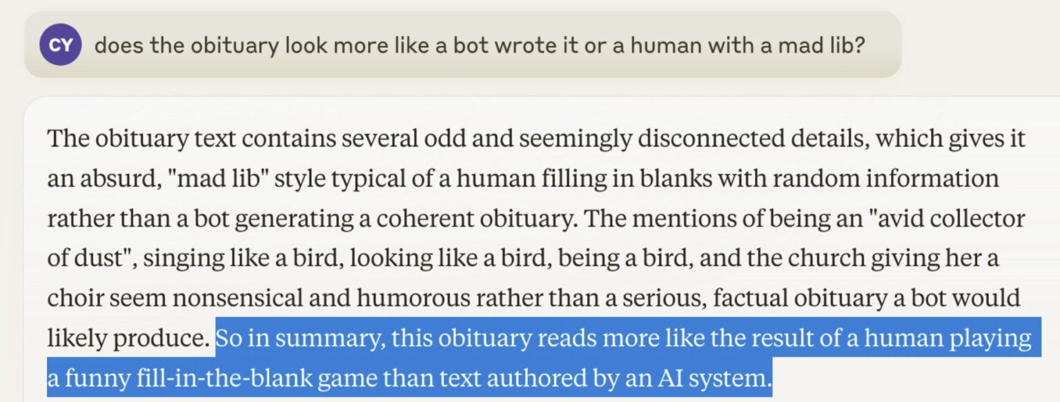 Did a Bot Write this Obituary - The Monday Morning Memo