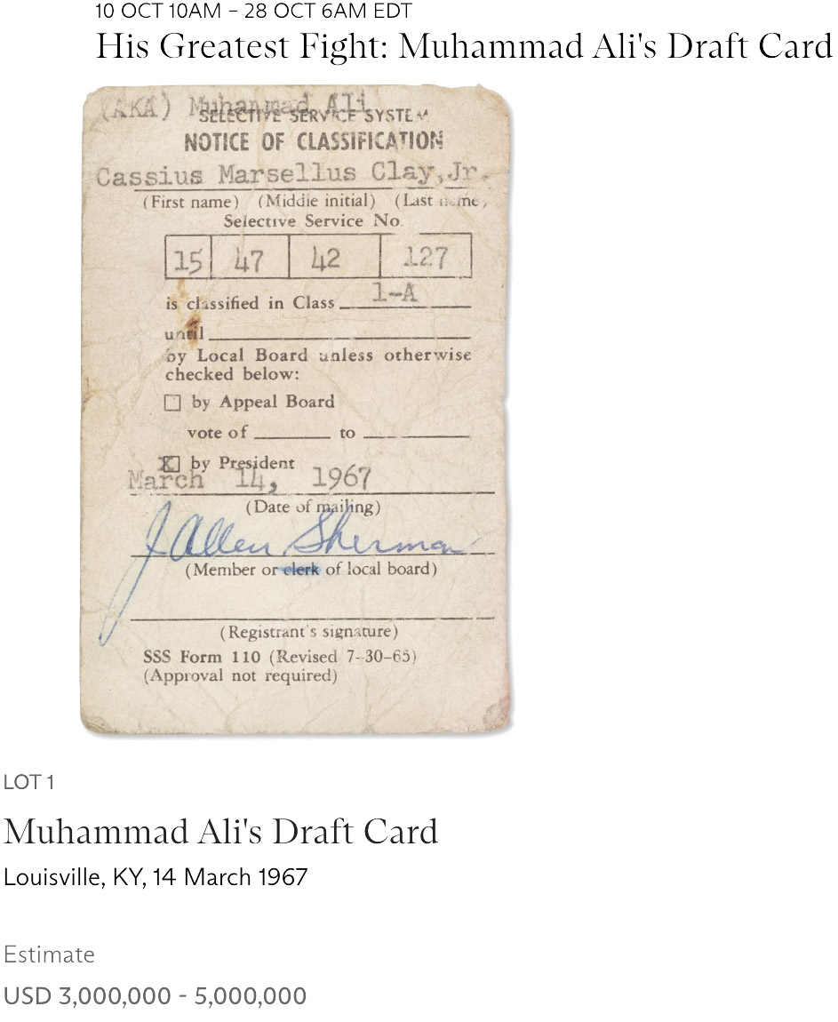 Draft Card - The Monday Morning Memo